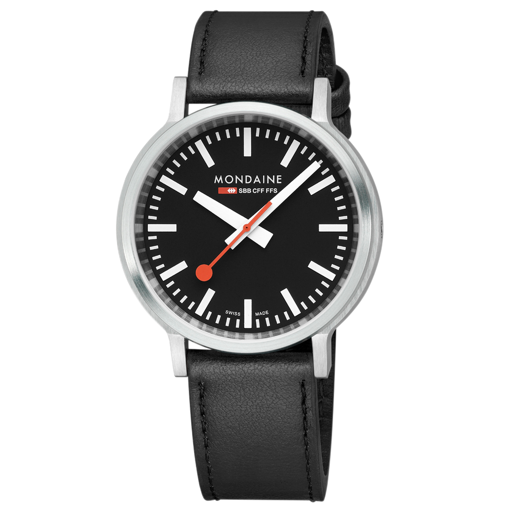 Mondaine Official Swiss Railways Stop2Go Super-LumiNova® 41mm Watch ...