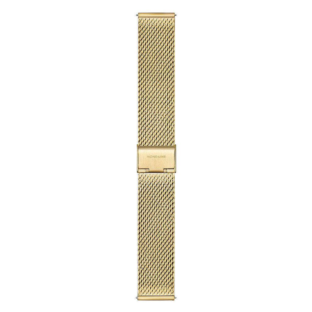 Mondaine Gold Mesh Watch Band 20mm | Mondaine Australia